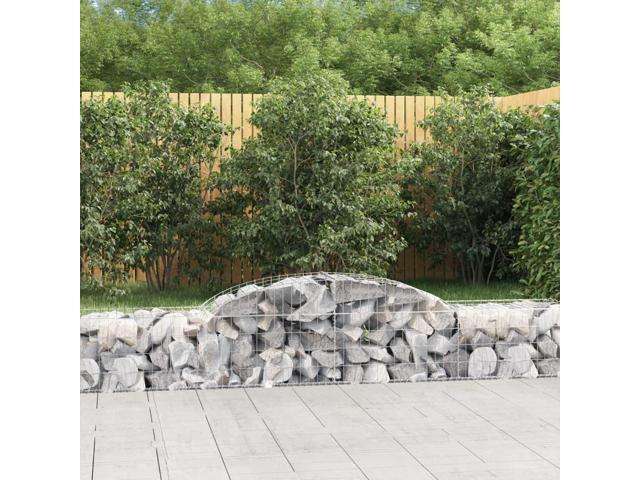 Click here for vidaXL Gabion Basket Set of 3 Silver Galvanized ir... prices