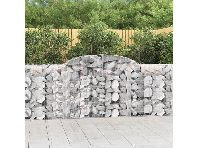 Click here for vidaXL Gabion Basket Set of 3 Silver Galvanized Ir... prices