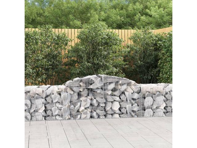 Click here for vidaXL Gabion Basket Set of 3 Silver Galvanized ir... prices
