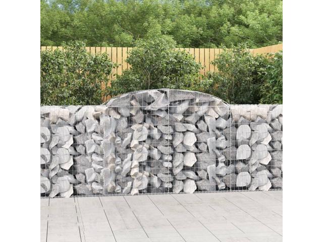 Click here for vidaXL Gabion Basket Set of 3 Silver Galvanized ir... prices