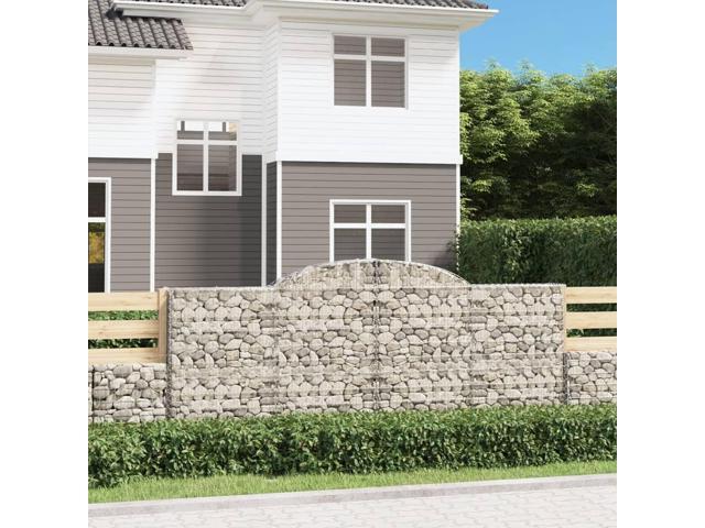 Click here for vidaXL Gabion Basket Set of 3 Silver Galvanized ir... prices