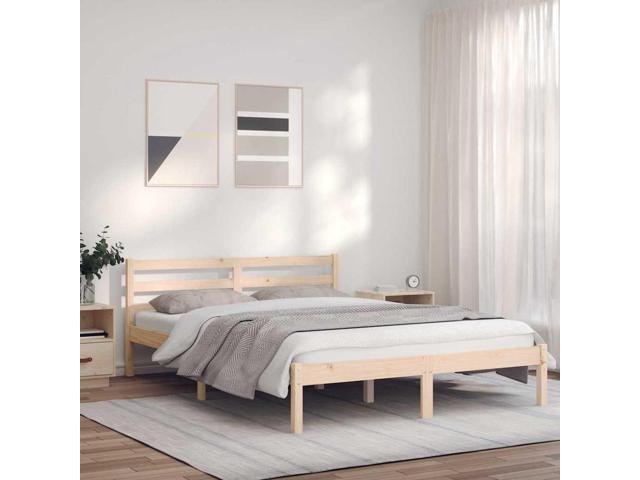 Click here for vidaXL Bed Frame Natural 76.97 x 56.10 x 27.36 in... prices