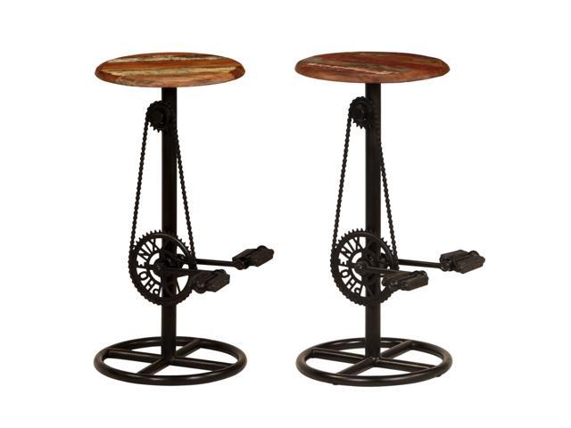 Click here for vidaXL 2x Bar Stools Solid Reclaimed Wood Restaura... prices