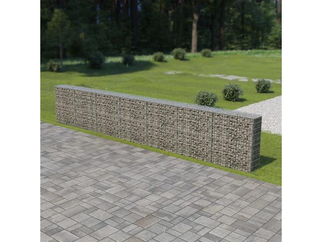 Click here for vidaXL Gabion Wall with Covers Galvanized Steel 23... prices