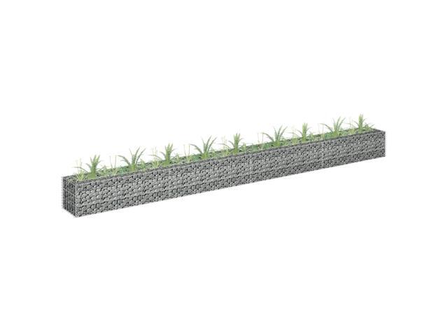 Click here for vidaXL Gabion Raised Bed Galvanized Steel 141.7x11... prices