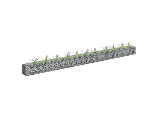 Click here for vidaXL Gabion Raised Bed Galvanized Steel 177.2x11... prices