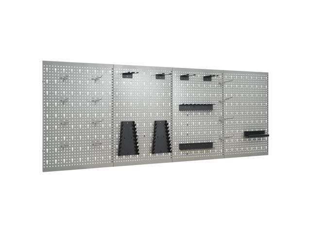 Click here for vidaXL Peg Boards Tool Holder Metal Pegboard Wall... prices