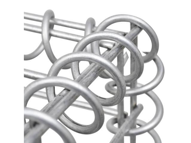 Click here for vidaXL Gabion Basket  Galvanized-Steel Gabion Wall... prices