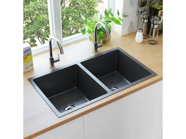 Click here for vidaXL Kitchen Sink Undermount Sink with Strainer... prices