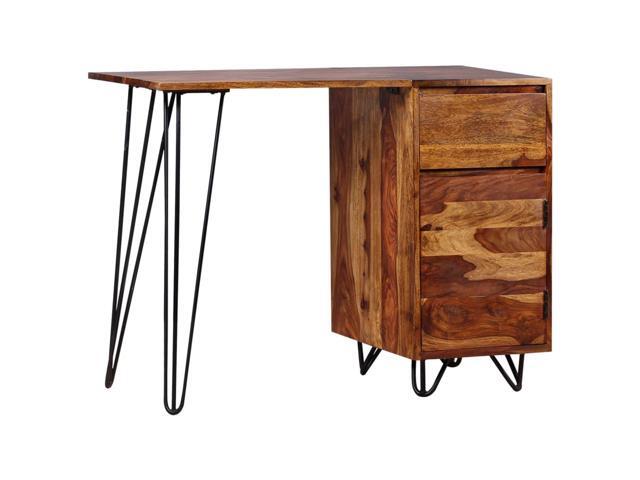Click here for vidaXL Writing Desk Honey Brown Solid Acacia Wood... prices