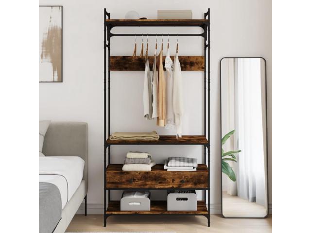 Click here for vidaXL Wardrobe with Drawers Clothes Organizer Smo... prices