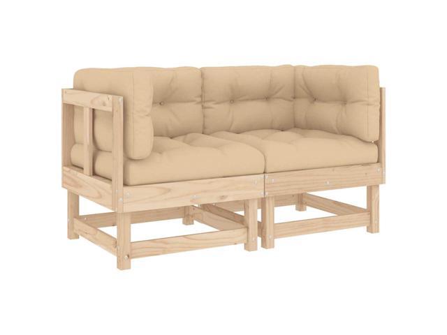 Click here for vidaXL Loveseat with Cushions Patio Furniture Corn... prices