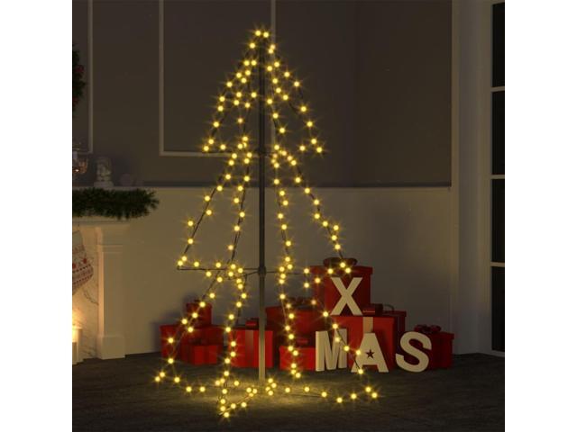Click here for vidaXL Christmas Cone Tree Warm White Metal 30.7 x... prices