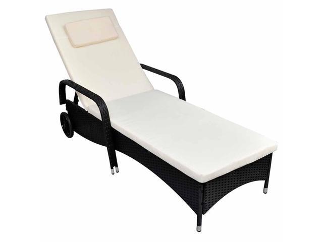 Click here for vidaXL Patio Lounge Chair Sunlounger Sunbed with C... prices