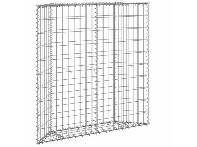 Click here for vidaXL Trapezium Gabion Raised Bed Galvanized Stee... prices