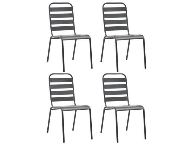 Click here for vidaXL Patio Chairs 4 Pcs Outdoor Dining Set Slatt... prices
