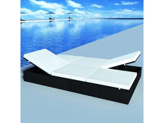 Click here for vidaXL Patio Bed Outdoor Double Chaise Lounge Bed... prices