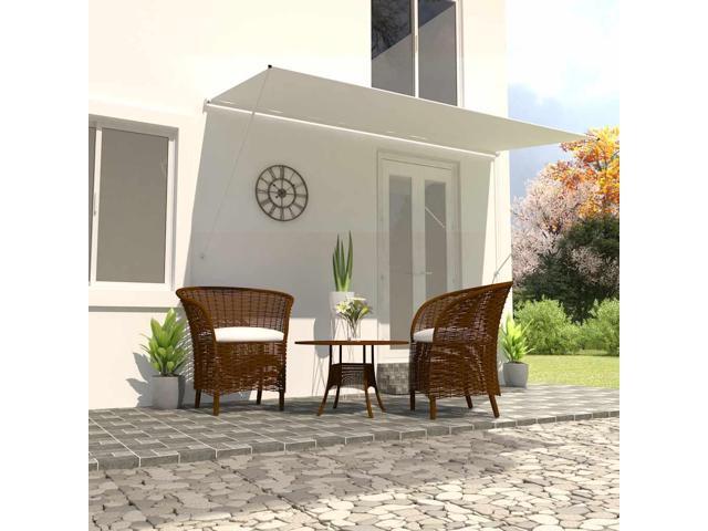 Click here for vidaXL Awning Cream Steel frame and 100 polyester... prices