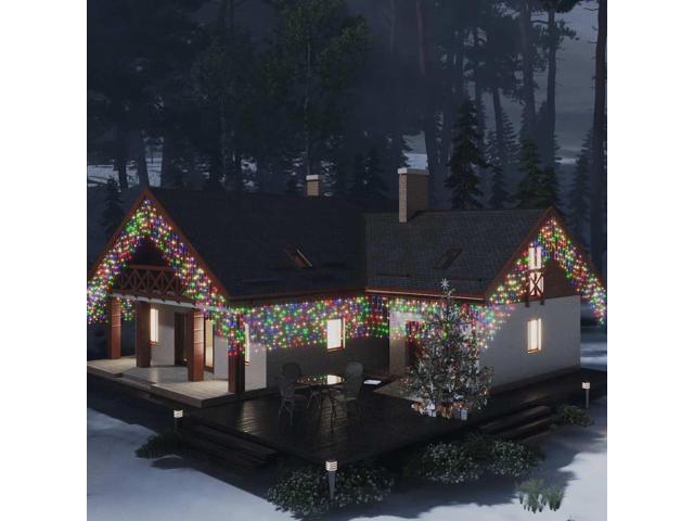 Click here for vidaXL LED Curtain Icicle Lights 393.7 400 LED Col... prices