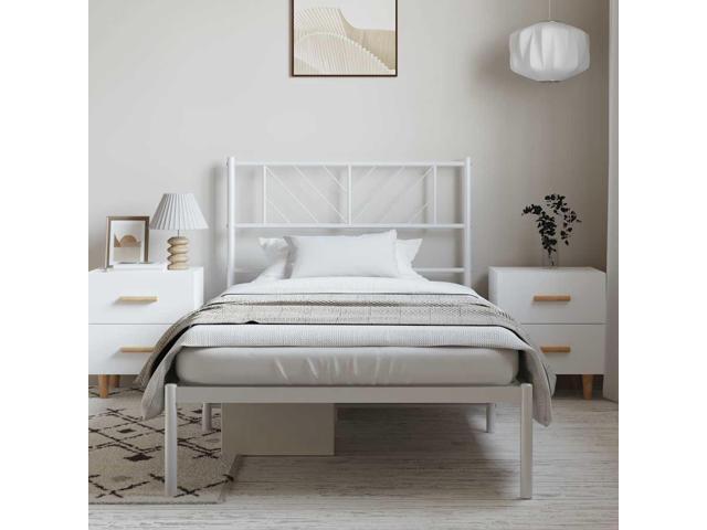Click here for vidaXL Twin Metal Bed Frame with Headboard and Sta... prices