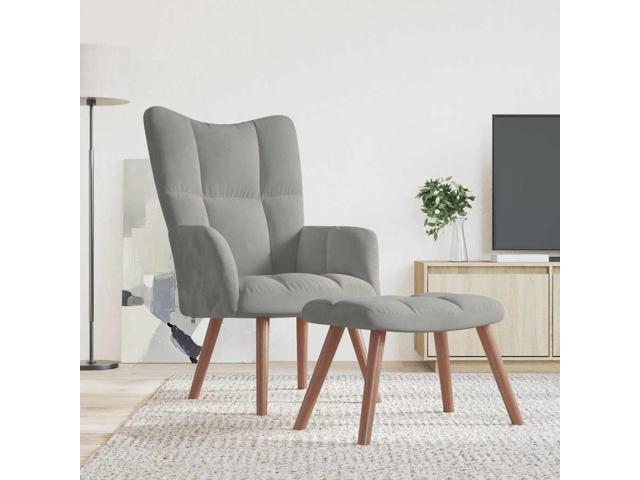 Click here for vidaXL Relaxing Chair with a Stool Living Room Fur... prices