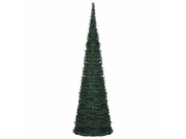 vidaXL Pop-up String Artificial Pre-lit Christmas Tree Xmas Decoration Green