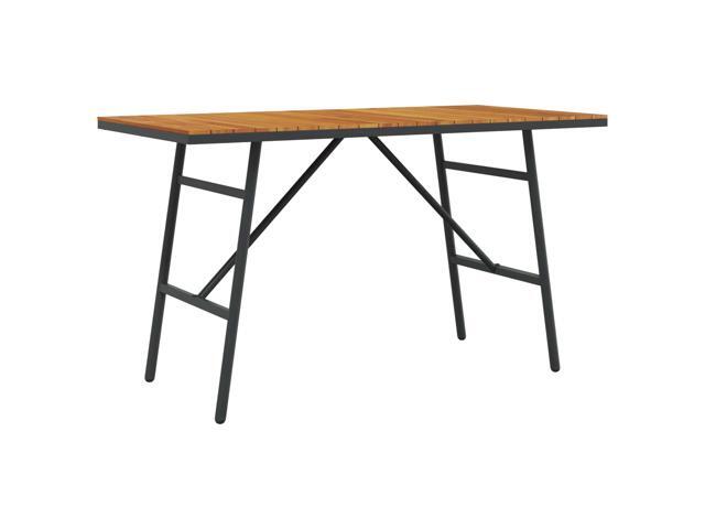 Click here for vidaXL Dining Table Brown 43.31 x 21.65 x 24.41 in... prices