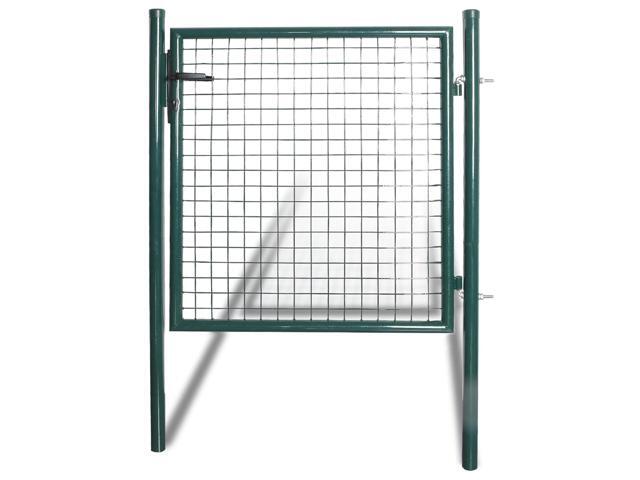 Click here for vidaXL Fence Gate Metal Fence Post Outdoor Garden... prices