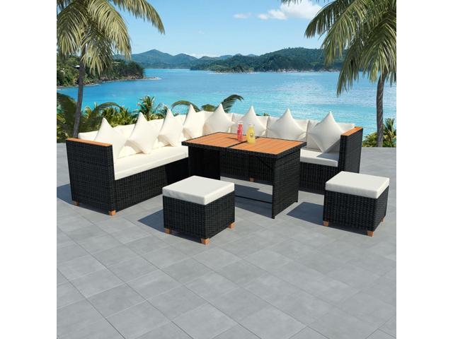 Click here for vidaXL Patio Furniture Set 7 Piece Outdoor Sofa an... prices