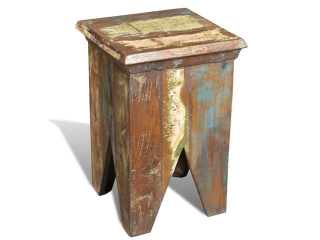 Click here for Reclaimed Wood Stool Hocker Antique Chair prices