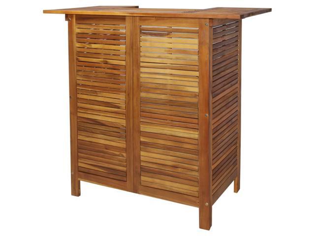 Bar Table 43.3"x19.7"x41.3" Solid Acacia Wood - Brown
