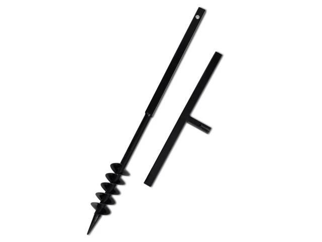 Click here for vidaXL Ground Drill Handle Auger Bit 3.15 Black Do... prices