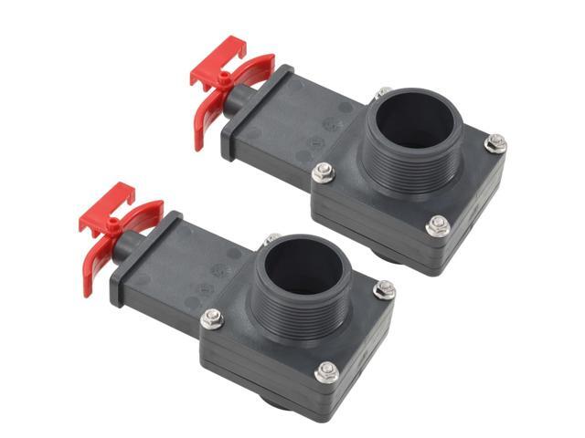 Click here for vidaXL 2x Pool Gate Valve 1.5 Black Swimming Pool... prices