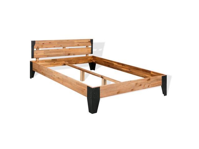 Click here for vidaXL Bed Frame Platform Double Bed Frame Solid W... prices