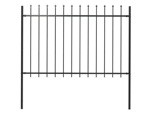 Click here for vidaXL Garden Fence with Spear Top Steel 66.9x47.2... prices