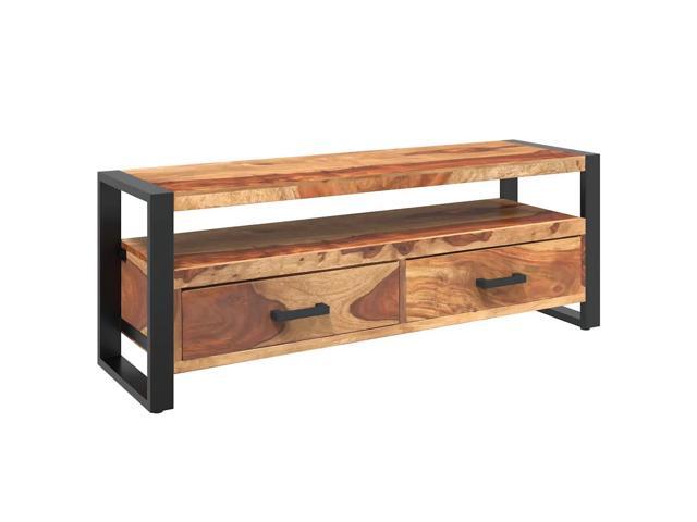 Click here for vidaXL TV Cabinet Brown  Black Solid Acacia Wood... prices