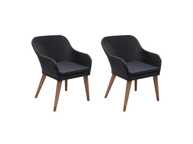 Click here for vidaXL Patio Chairs 2 Pcs Patio Dining Chair with... prices