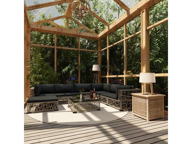 Click here for vidaXL Patio Dining Set 5 Piece Dining Table and C... prices