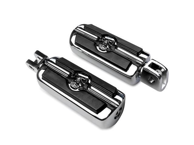 Click here for Chrome Skull Foot Pegs Compatible with Suzuki / Ho... prices