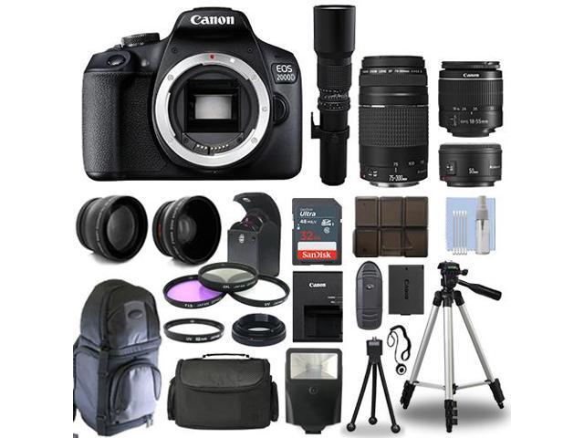 Click here for Canon EOS 2000D / T7 DSLR + 6 Lens 18-55mm  70-300... prices