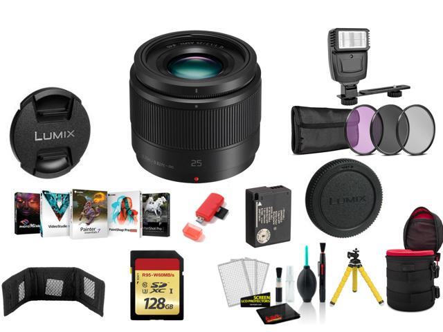 Click here for Panasonic Lumix G 25mm f/1.7 ASPH. Lens with 128GB... prices