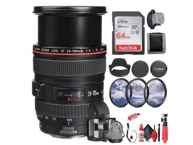 Click here for Canon EF 24-105mm f/4L IS USM Lens (0344B002) + 64... prices