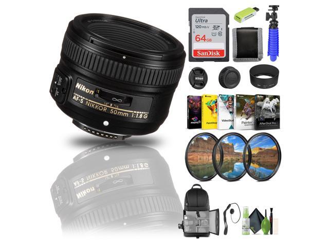 Click here for Nikon AF-S NIKKOR 50mm f/1.8G Lens (2199) + 64GB M... prices