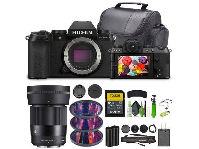 Click here for Fujifilm X-S20 Mirrorless Camera Body + Sigma 30mm... prices