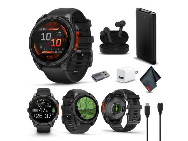 Click here for fenix 8 47 mm  AMOLED  Slate Gray with Black Silic... prices