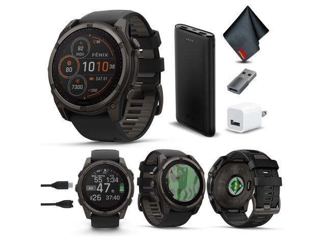 Click here for fenix 8 51mm Solar Sapphire Carbon Gray DLC Titani... prices