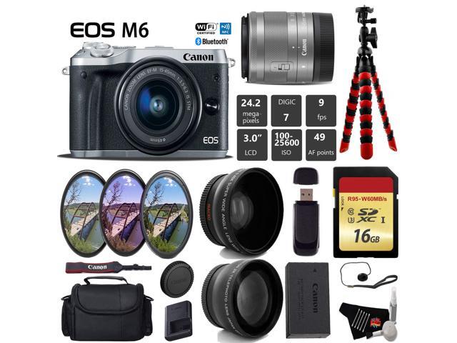 Click here for Canon EOS M6 Mirrorless Digital Camera (Silver) wi... prices