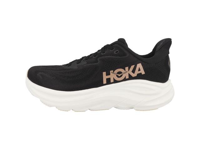 Click here for Hoka Womens Clifton 10 Sneaker  Black/Rose Gold  8 prices