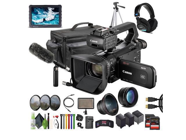 Click here for Canon XA70 PAL 4K UHD / 25p Camcorder + 2x 128GB M... prices