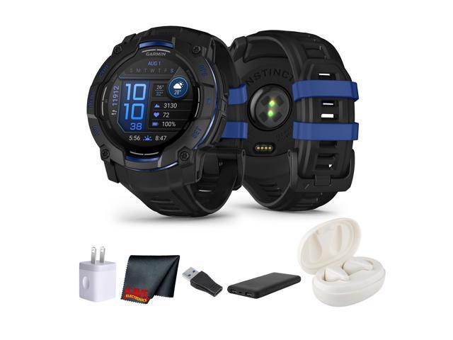 Click here for Garmin Instinct 3  50mm AMOLED  Black and Bolt Blu... prices